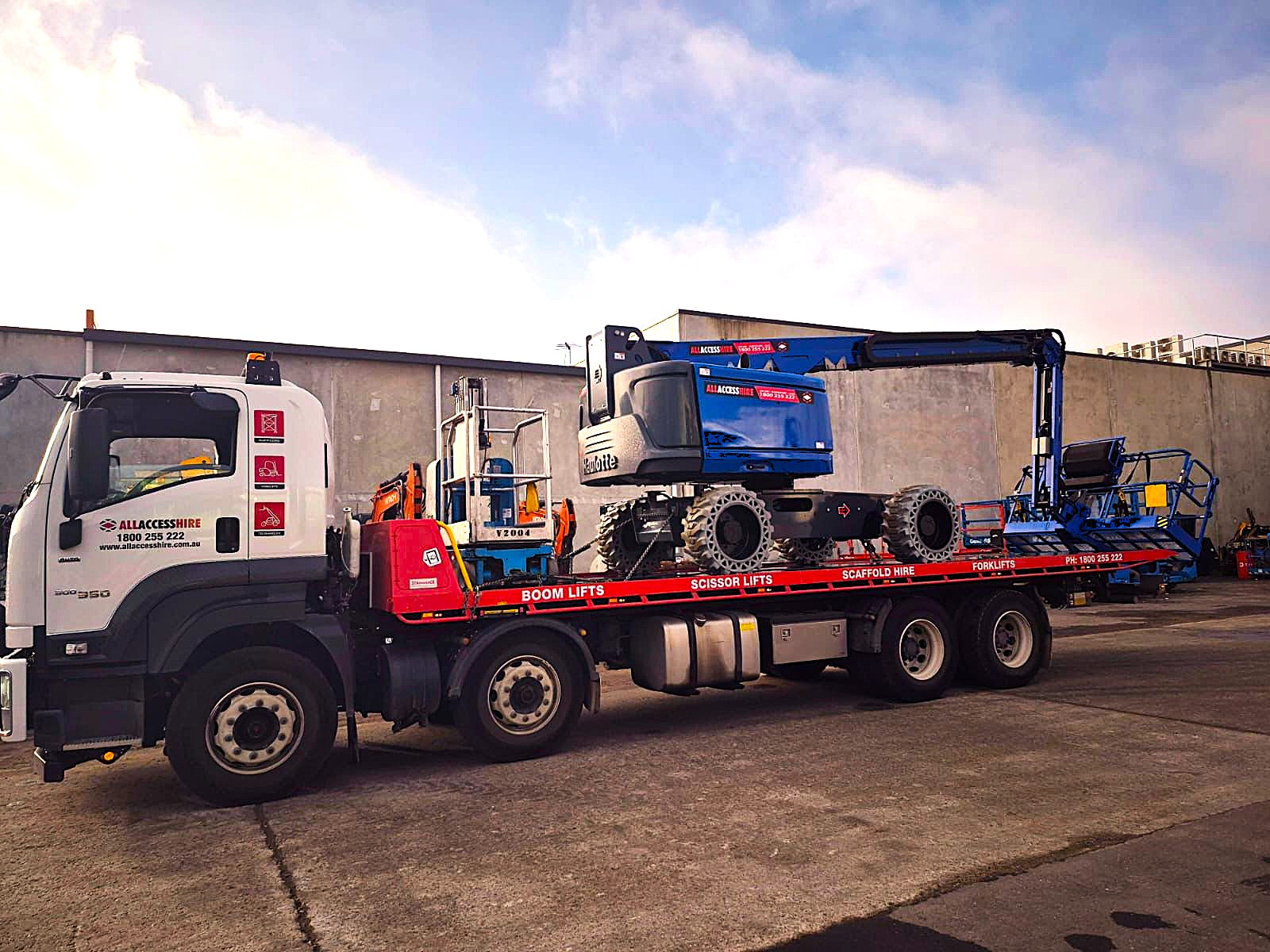 EWP Deliveries | Scissor & Boom Lift Hire - All Access Hire